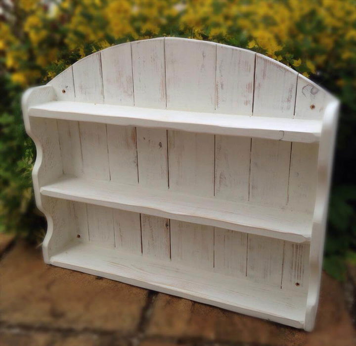 Creamy Arched Pallet Shelving Unit - Pallets Pro