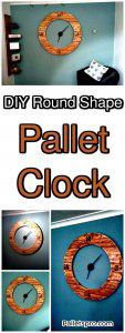 DIY Round Shape Pallet Clock - Pallets Pro